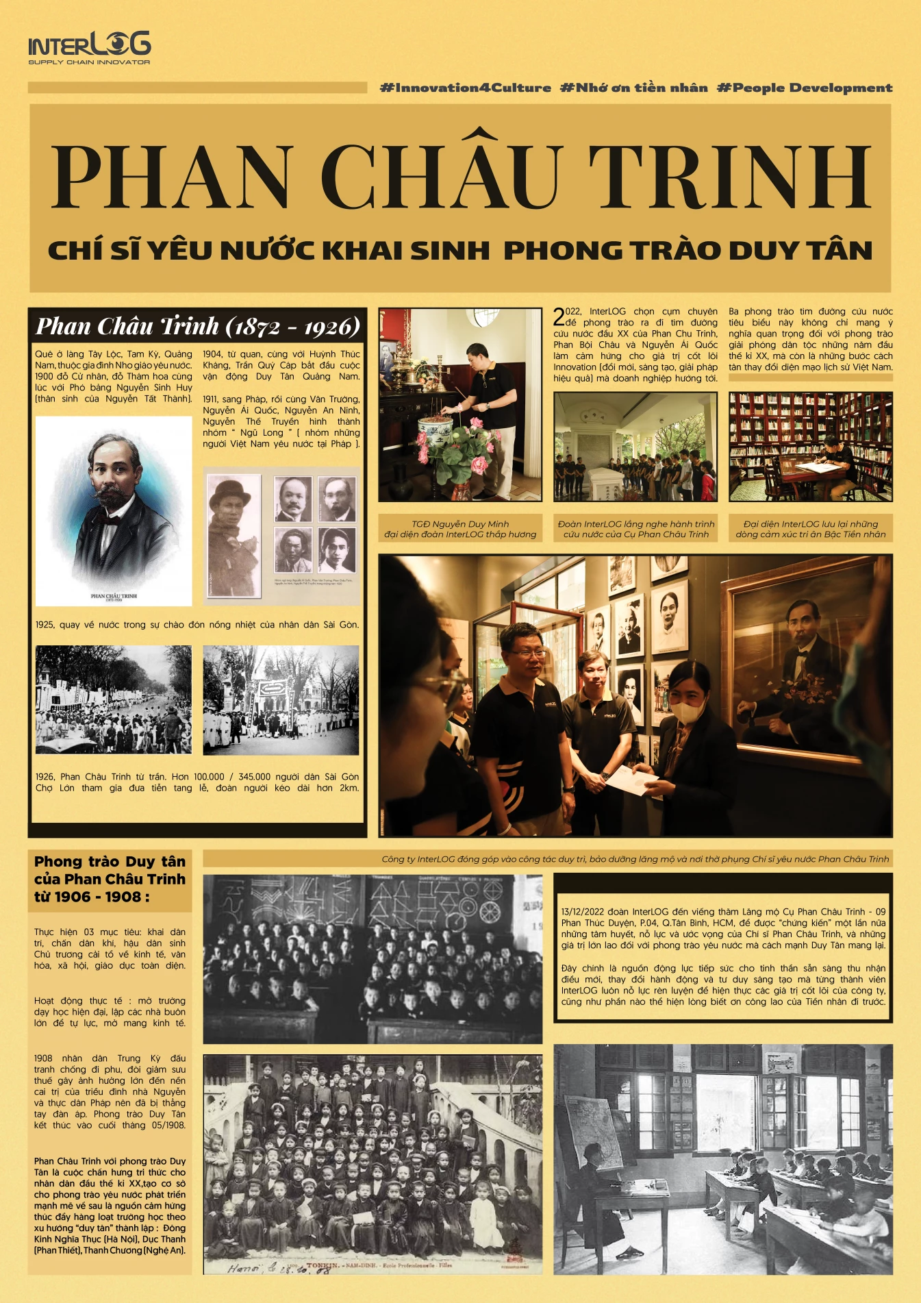 Nhớ ơn Tiền nhân Viếng lăng Cụ Phan Châu Trinh - Chí sĩ yêu nước của Việt Nam